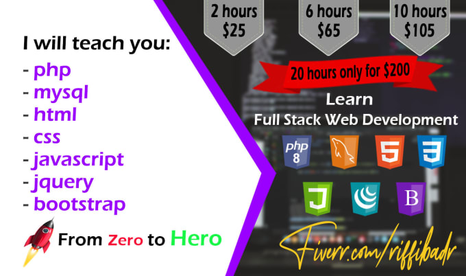 Teach You Php Mysql Html Css Javascript Jquery Bootstrap Online Coding