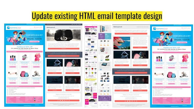 Update Existing Html Email Template Design By Randy Johnso Fiverr
