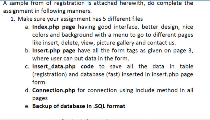 Do Html Css Javascript And Php Assignments By Ahmed Muaaz Fiverr