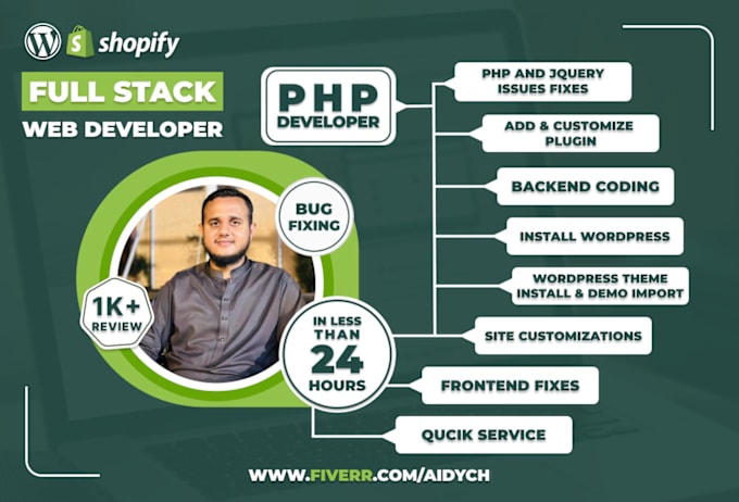 Fix Any Bug From Php Javascript Css Html Wordpress By Aidych Fiverr