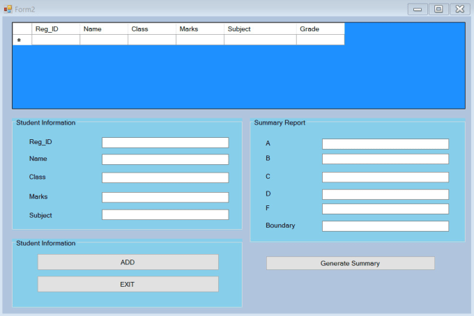 Create Csharp Program With Winform And Sql Server Database By