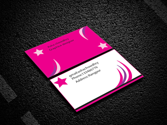Make A Awsome Business Card By Asha09 Fiverr
