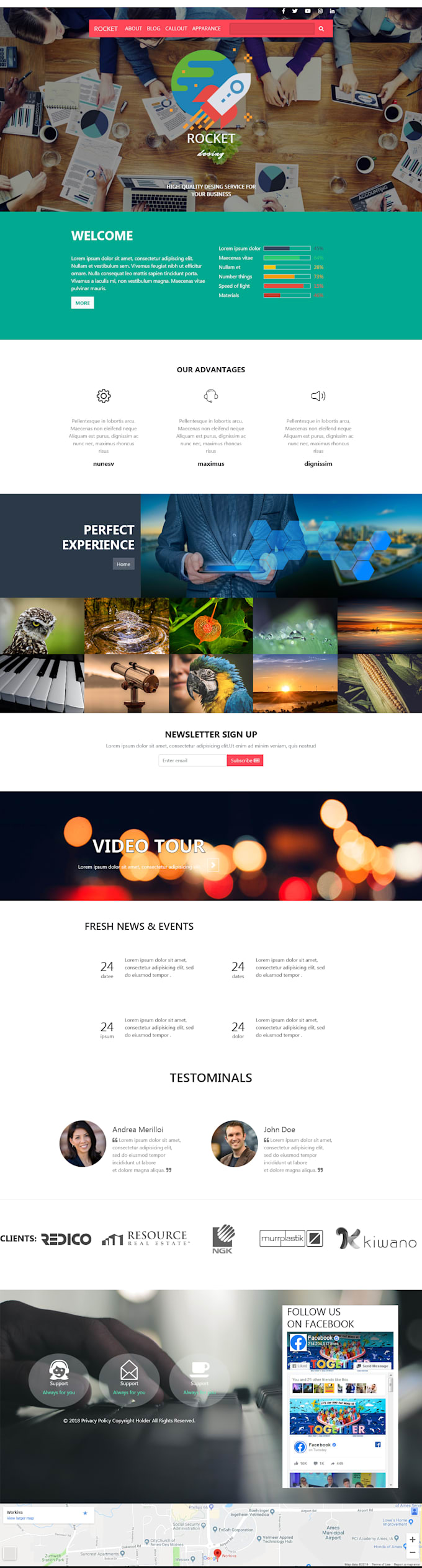Convert Psd Template To Html Css Js Responsive By Majorfenix Fiverr