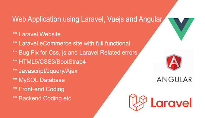 Create Web Application Using Laravel Vuejs And Angular By Transparent