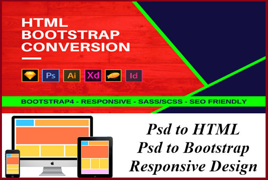 Convert Responsive Psd To Html Website Using Html Css And Bootstrap By