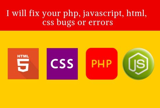 Fix Your Html Css Jquery Javascript Php Code Errors Bugs By Rafy