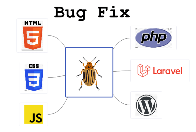 Fix Your Bugs On Php Html Css Wordpress Codeigniter Laravel By