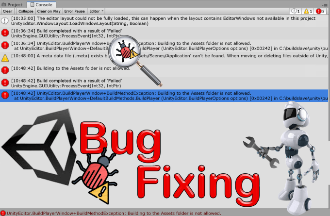 Fix Bug Crash Errors And Optimize Code In Unity 3d 2d Game Build And