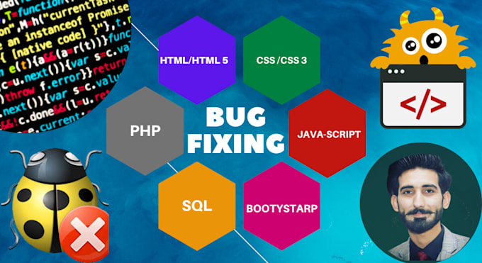 Do Bugfix Html Css Bootstrap Java Script Php By Hanzla Ashraf