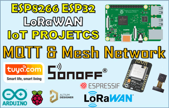 Esp8266 Esp32 Lorawan Samrt Home Iot Project With Mqtt By Muzairdiyprod