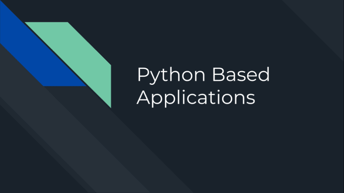 Be Working With Python Based Applications By Venugopalnogaja Fiverr