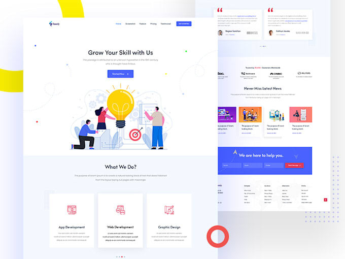 Design Landing Page Using Psd Figma Xd In 24 Hours By Rony156953 Fiverr
