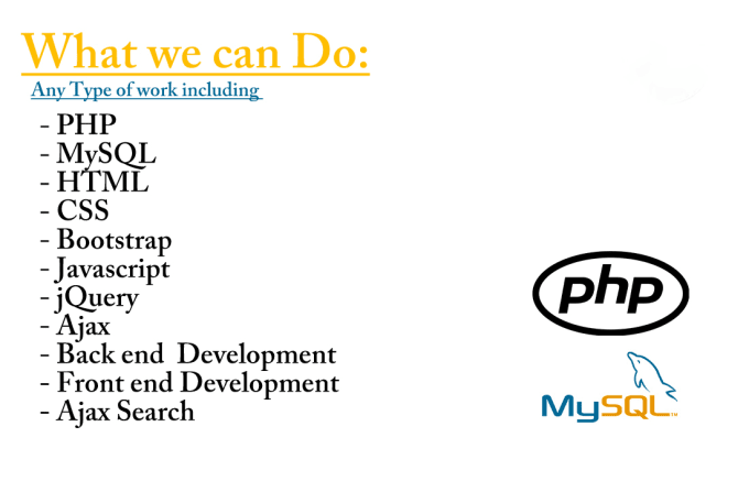Develop Websites Using Php And Mysql By Devcircle Fiverr