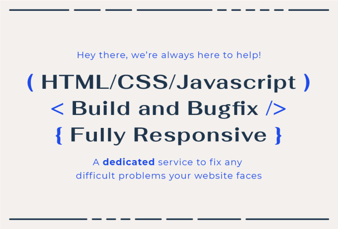 Create Or Fix Your Website In Html And Css By Leeshuzheng Fiverr