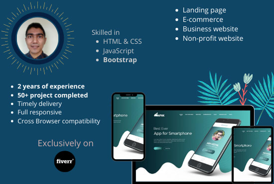 Convert Psd To Html Responsive Bootstrap By Haque Himel Fiverr