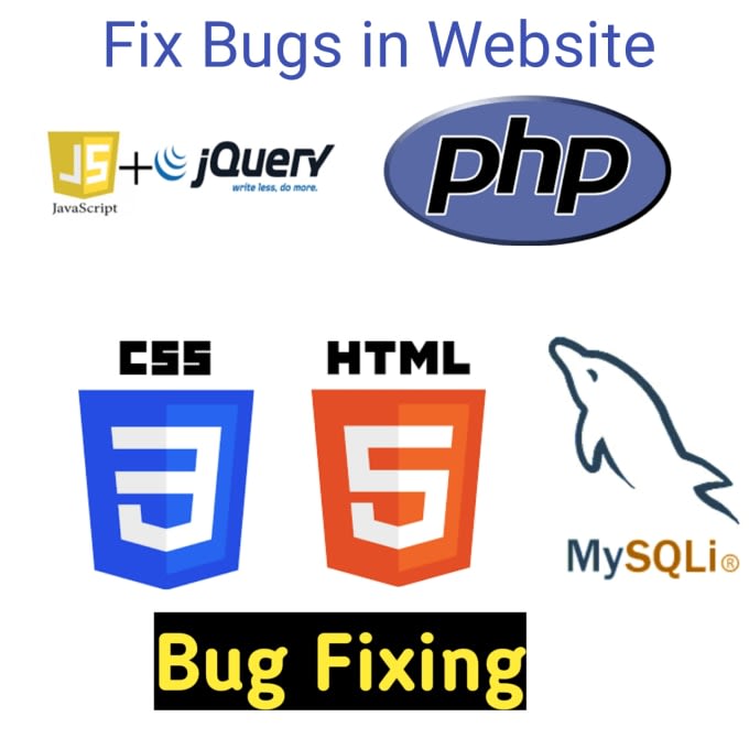 Fix Bugs In Php Html Css Jquery Mysql Database Laravel By Danishalyan