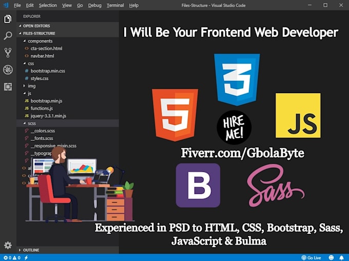 Be Your Pro Frontend Developer Do Frontend Development By Gbolabyte Fiverr