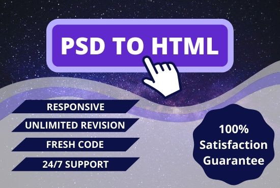 Convert Psd To Html Css With Responsive By Kazimeshkat Fiverr