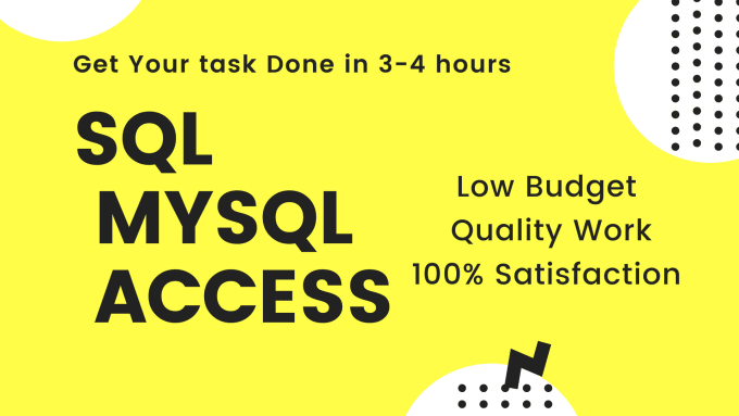 Do Mysql And Ms Access Tasks And Sql Quires By Nageeta W Fiverr
