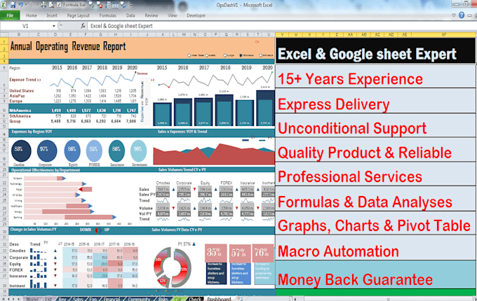 Do Any Microsoft Excel Spreadsheet Formula Macro And Chart By Smaart