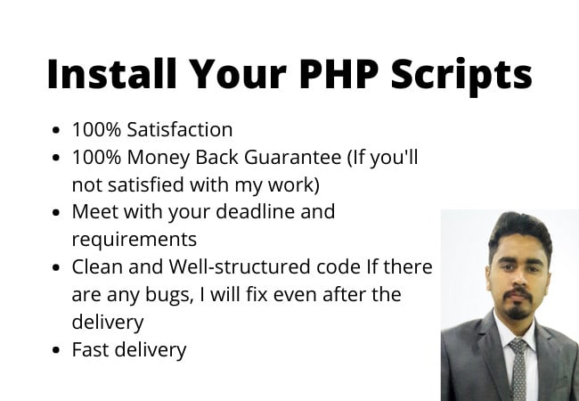 Install Any Php Script Codeigniter Laravel Javascript With Data By