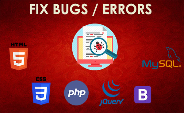 Fix Html Css Php Mysql Jquery Bootstrap Bugs By Hamzahaoucha Fiverr