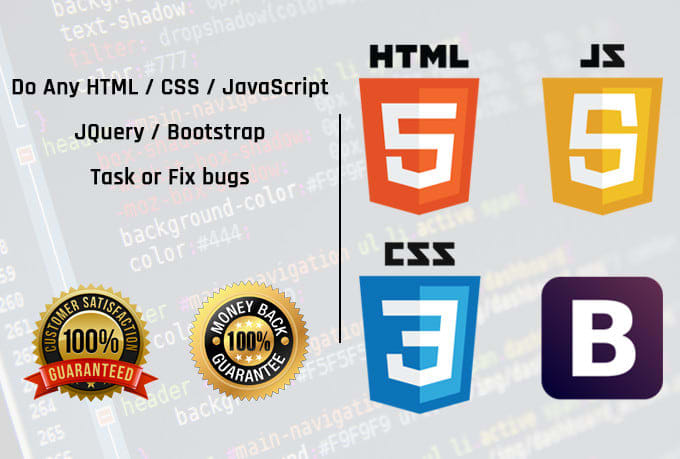Do Html Css Jquery Javascript Bootstrap By Awaismalik926 Fiverr