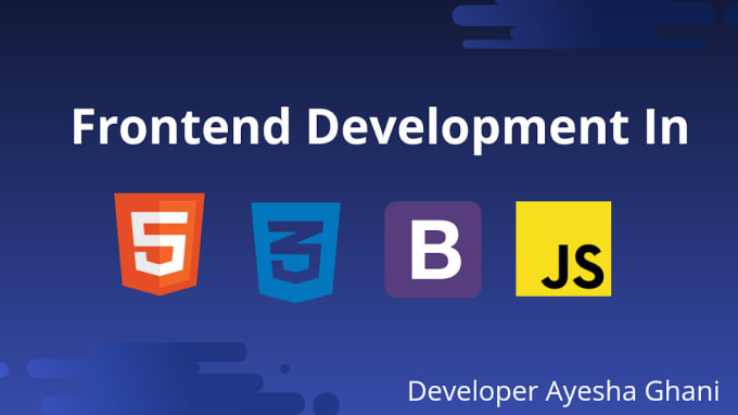 Do Front End Web Development Using Html Css Bootstrap Javascript By