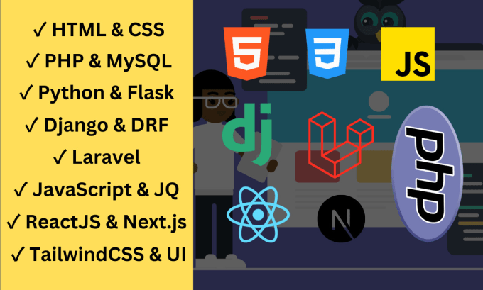 Build A Custom Web App Using Php Nextjs Django Or Laravel By