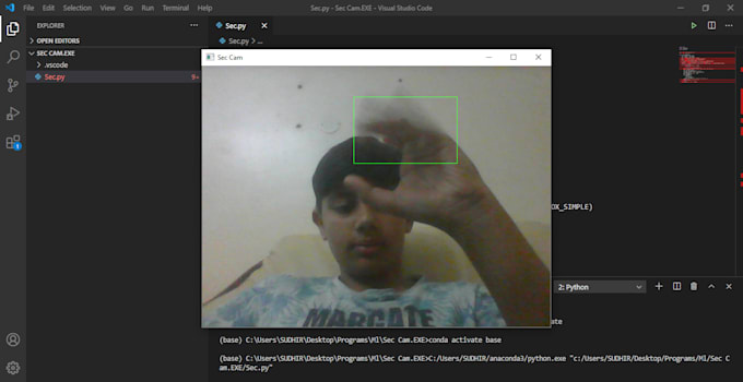 Create A Security Camera With Python By Aryanprogrammer Fiverr