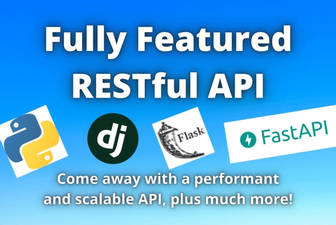 Build Fast Scalable Python Rest Api On Fastapi Django Flask By