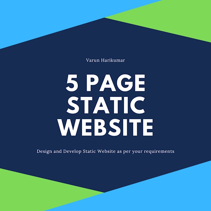 Build Static Website Using Html Css Javascript By Harikumarvarun Fiverr