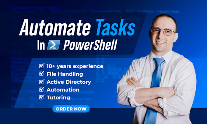 Automate Tasks In Powershell By Coding Is Life Fiverr
