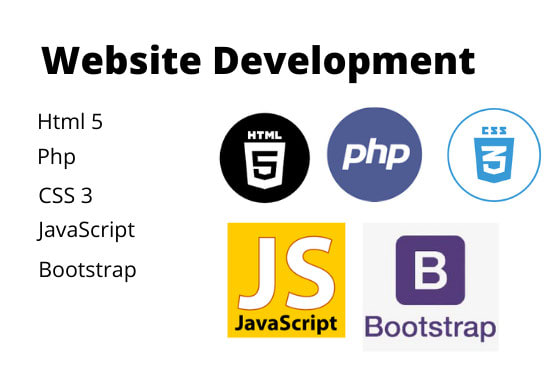 Website Development Using Html Php Css Bootstrap And Javascript By