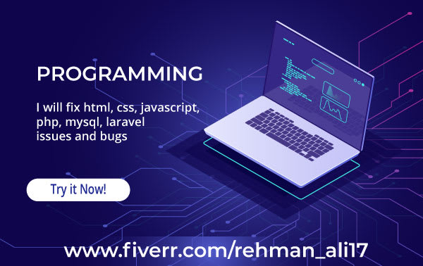 Fix Html Css Javascript Php Mysql Laravel Issues And Bugs By