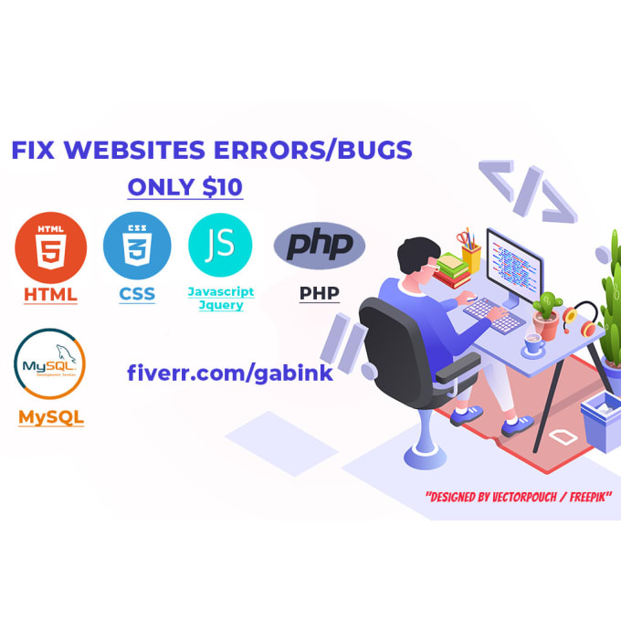 Fix Your Website Php Mysql Javascript Html Css Bugs Issues Errors