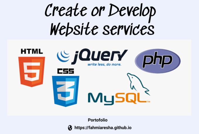 Develop Web Using Html Css Javascript Php And Mysql By Fahmiaresha Fiverr