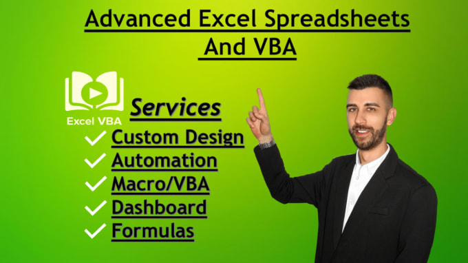 Create Advanced Excel Spreadsheets Vba Macros Formulas Or Data