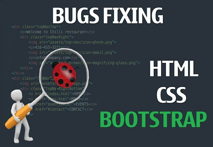 Do Html Css Bootstrap And Responsiveness Bug Fixes By Faizan Fiverr