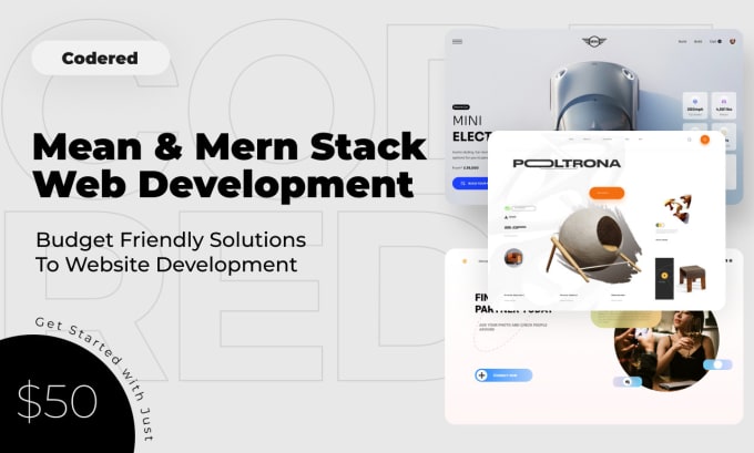 Develop And Design Web Apps In Mern Mean Full Stack Using Angular React