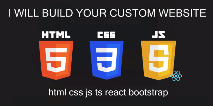 Build Static Website In Html Css Javascript React By Hai Lucky Fiverr