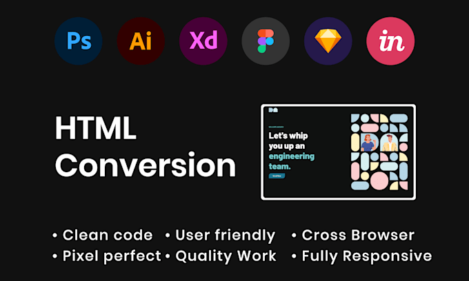 Convert Psd In Responsive Html Webpages By Fahadbhatti29 Fiverr