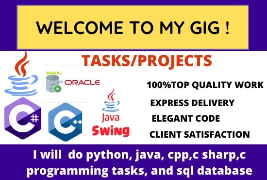 Do Any Project And Task In Python Java Csharp Cpp By Qadeer123456