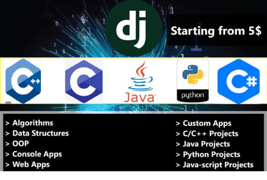 Code Your C Java Python Programming Project Or Assignment By