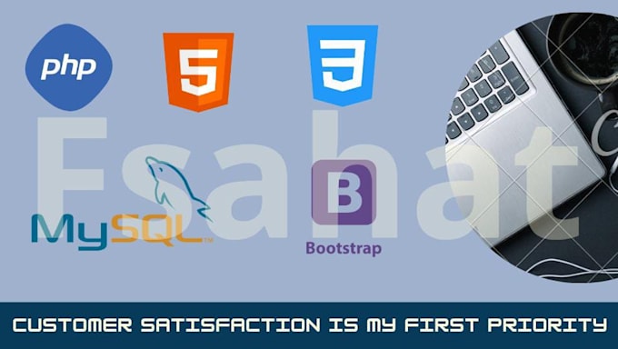 Develop Website Using Php Html Css Bootstrap And Javascript By Fsahat