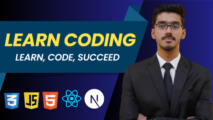 Teach Tutor Or Help You Learn Html Css Javascript React Next Js And