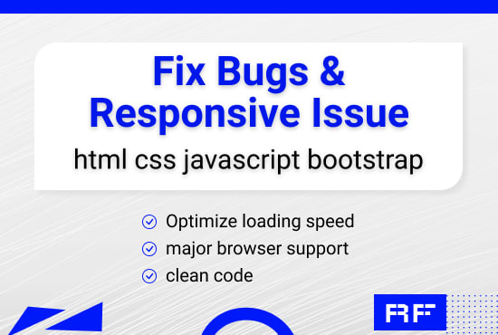 Fix Html Css Bootstrap Javascript Bug And Responsive Issue By