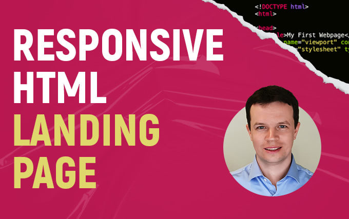 Create Responsive Html And Css Landing Page By Tony Myasoedov Fiverr