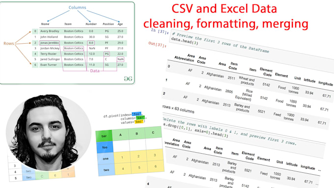 Clean And Format Csv And Excel Data Using Python And Pandas By Dinoelt