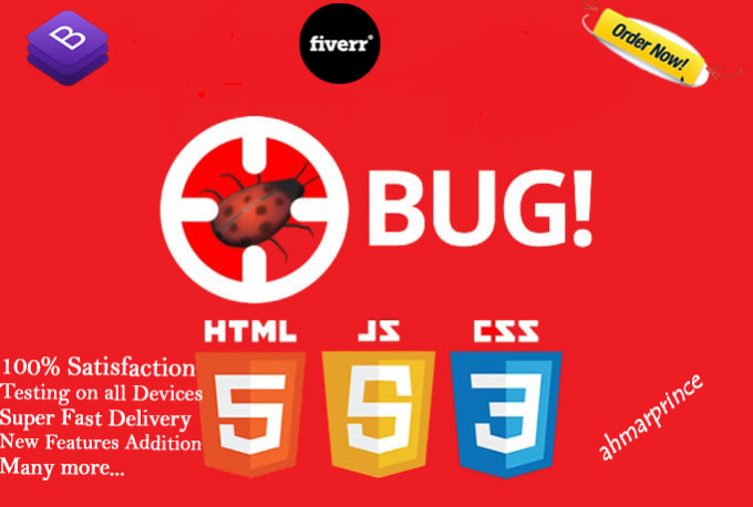 Fix Errors In Your Html Css Javascript And React File By Ahmarprince